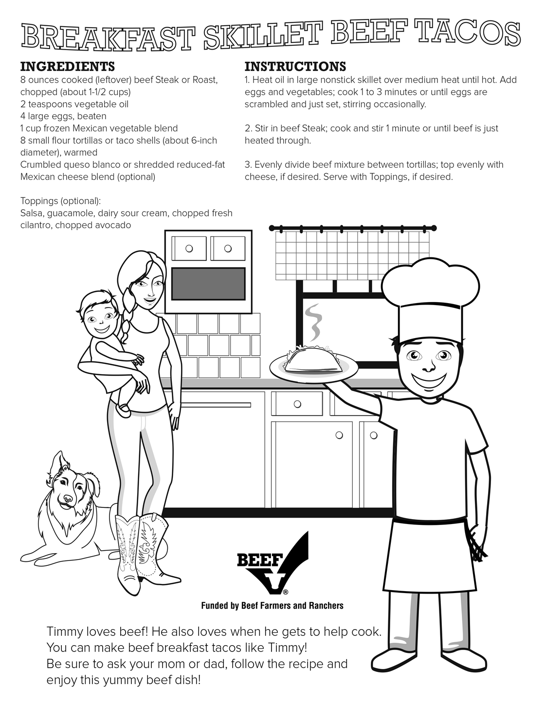 Steak Coloring Pages